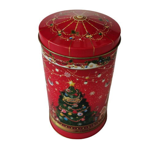 Empty Carousel Musical Biscuit Tin Container Recyclable Eco Friendly