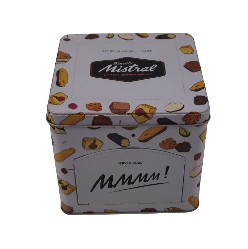Bulk Square Antique Chocolate Tin Box Collectible Chocolate Metal Tin ...